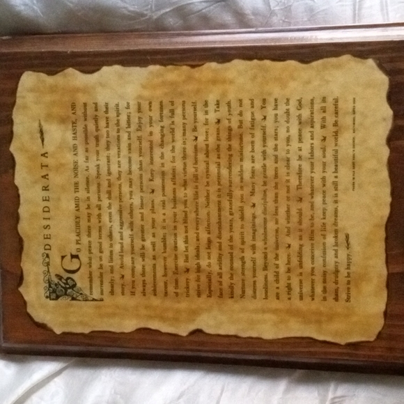 Art | Desiderata Written In 1692 Found In Old Saint Pauls Church ...